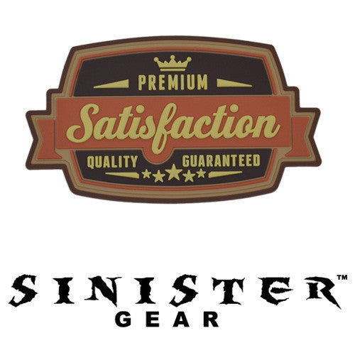Sinister Gear "Satisfaction" PVC Patch - Orange – MCS