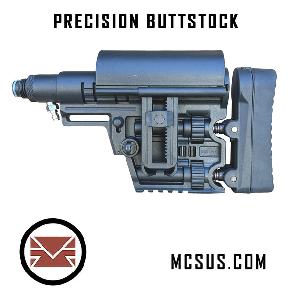 Solid Remote Adapter With Tactical Modular Precision Sniper Buttstock – MCS