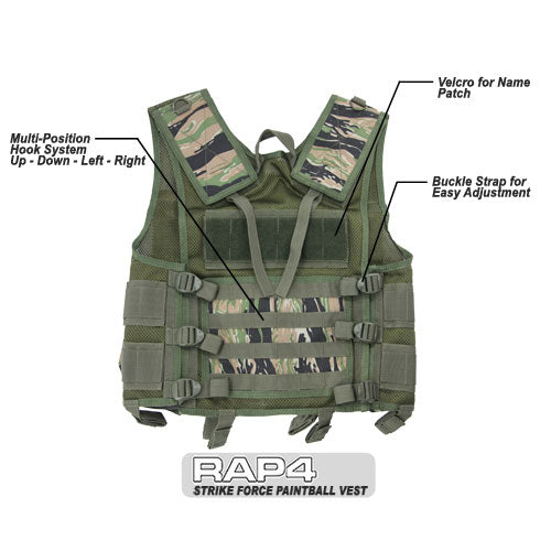 Tiger Stripe Strikeforce Tactical Modular Vest (Large Size) – MCS