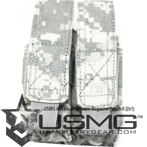 MOLLE Double Advanced Sidearm Magazine Pouch (ACU) Clearance Item – MCS