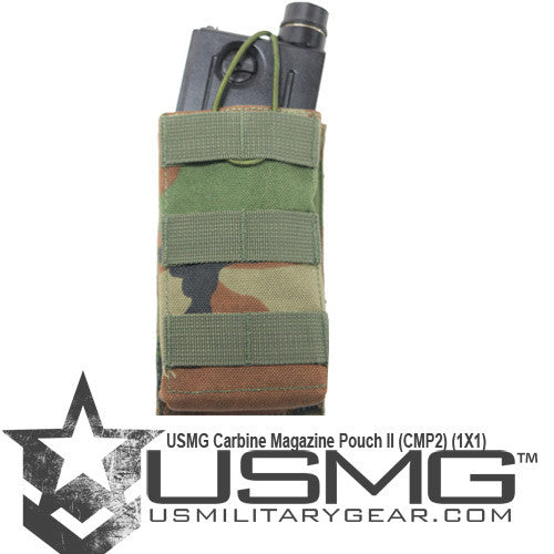 MOLLE Single M4 DMAG & Helix Magazine Pouch (Woodland) – MCS