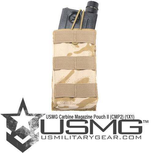 MOLLE Single M4 DMAG & Helix Magazine Pouch (Desert DPM) – MCS
