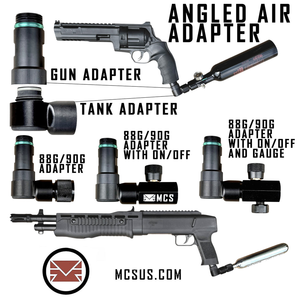 Angled HPA Air Adapter and 88G/90G Cylinder T4E HDR50 HDR68 TR50 TR50L ...