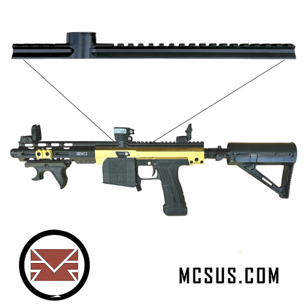 Hopper Adapter Top Rail For MCS100 Body Kit For EMF100 MG100 Paintball