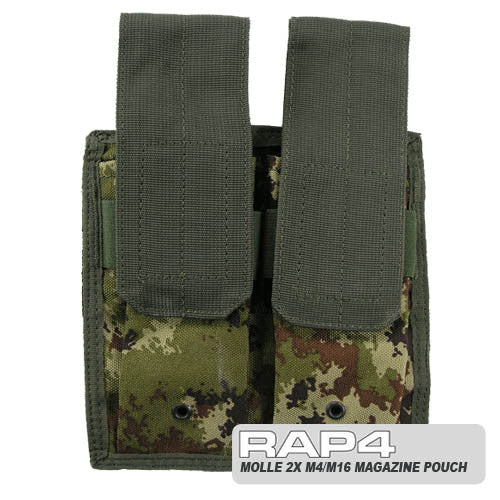 MOLLE Double M4 DMAG & Helix Magazine Pouch (Italian Camo) Clearance I ...