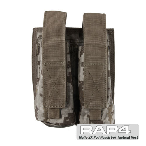 Double Pod Pouch for Strikeforce/Tactical Ten Vest (Desert Digital) Cl ...