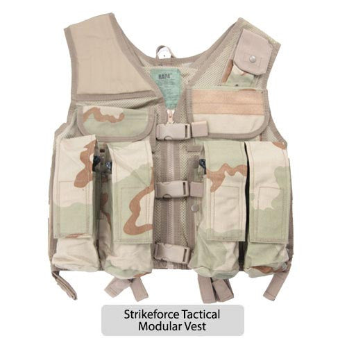 Desert Camo Strikeforce Tactical Modular Vest (Large Size) – MCS