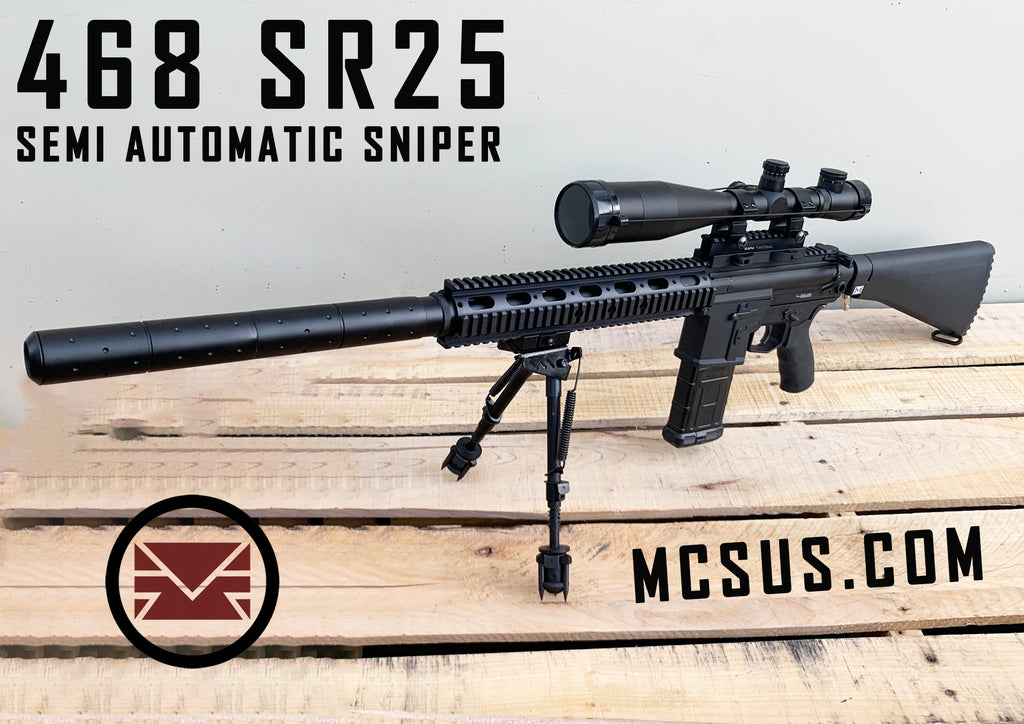SR25 Sniper Thread-On Silencer (22mm muzzle threads) – MCS