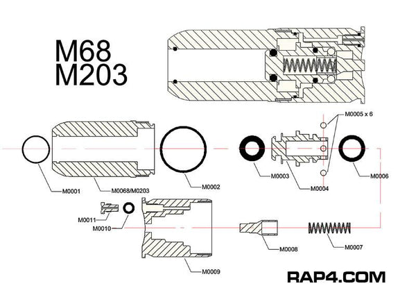 M0068 M68 Upper – MCS