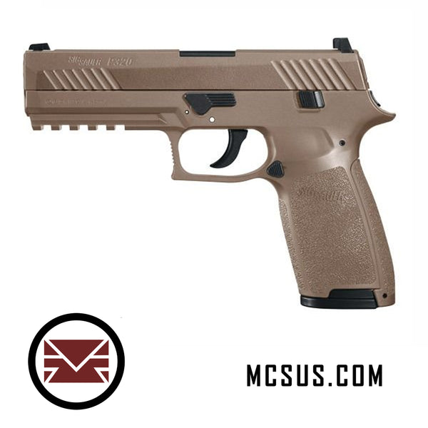 SIG Sauer P320 Airgun .177 Cal CO2 Powered Pellet Pistol (Tan) – MCS