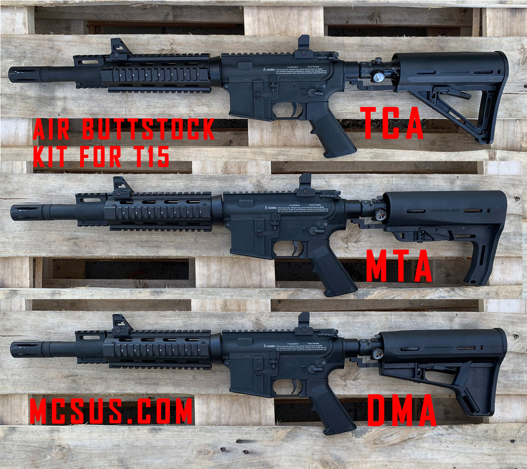 T15 Air Buttstock and Tank Package (Compatible to 13ci, 15ci, 17ci air ...