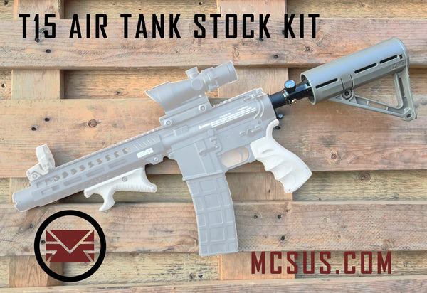 T15 DMR T15 PDW T15 Machine Pistol Air Buttstock and Tank Package (Wit ...
