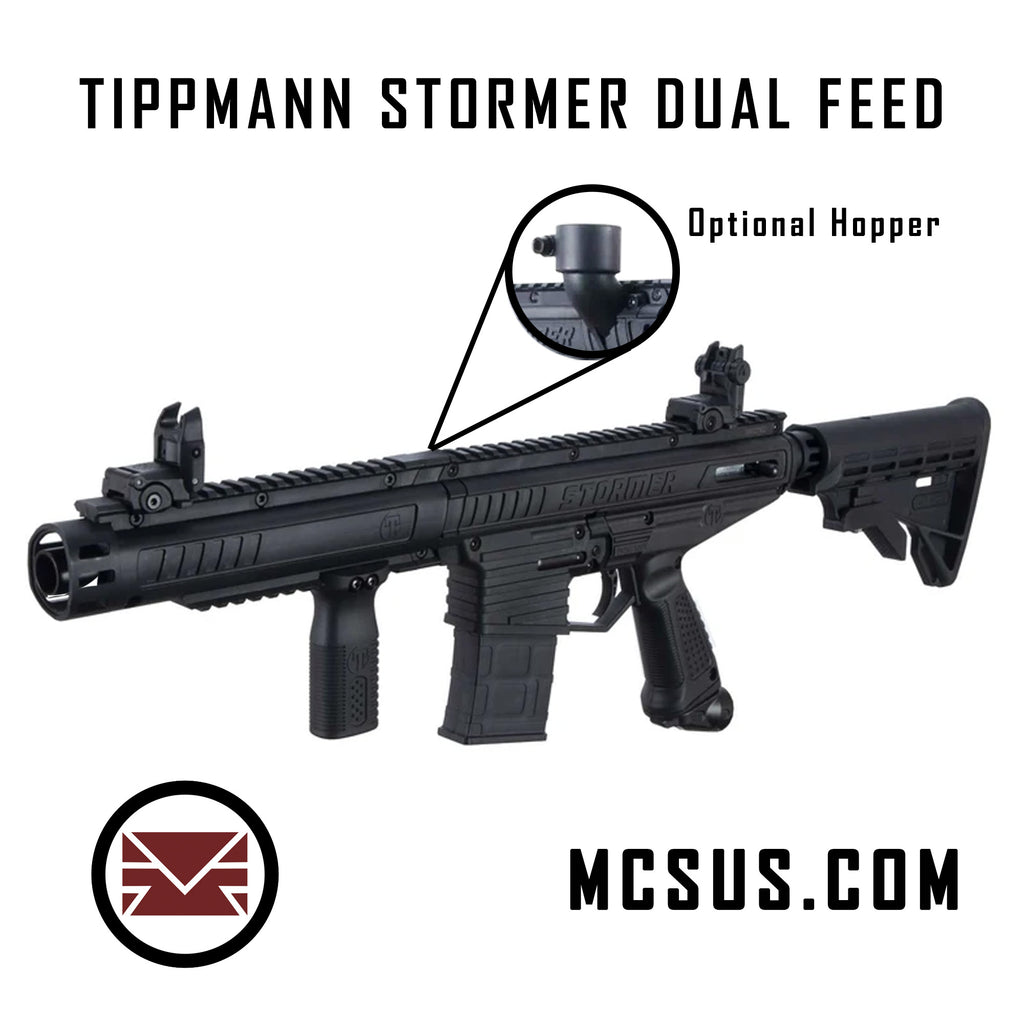 Custom Tippmann Stormer Elite Dual Feed Paintball Gun – MCS